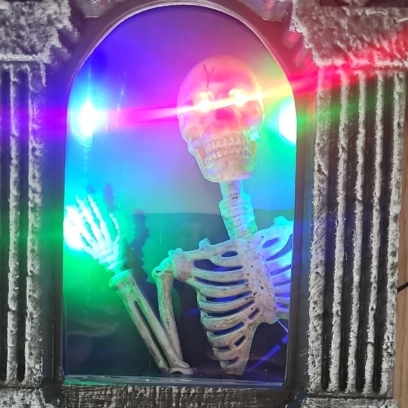 Spooky Village | Holiday | New Spooky Village Animated Talking Skeleton ...